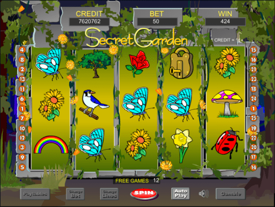 Play Secret Garden Online Slots - Win 500 Spins - Wizard Slots